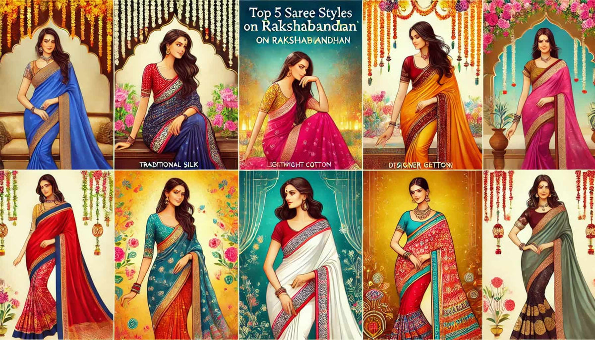 Top 5 Saree Styles to Wear on Rakshabandhan | TrendOye